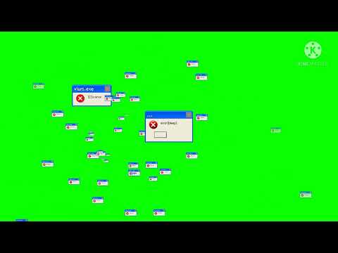 windows error green screen