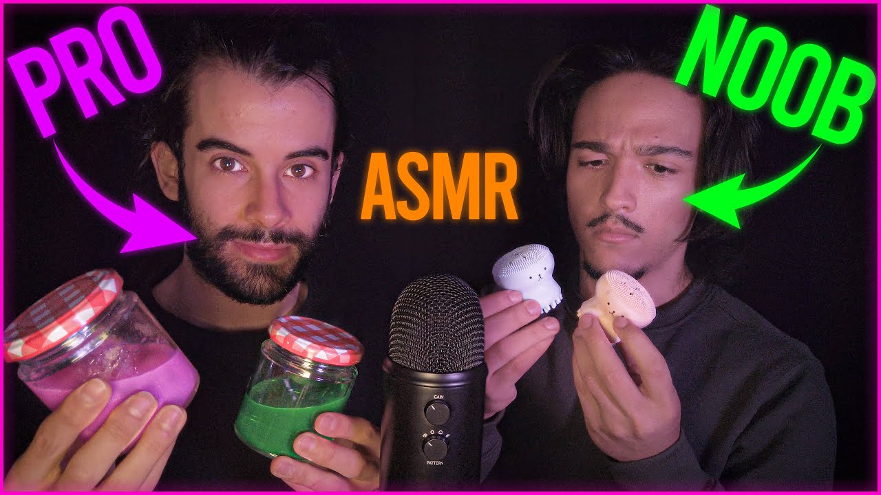 ASMR PRO VS ASMR NOOB - ASMR PARA DORMIR - YouTube