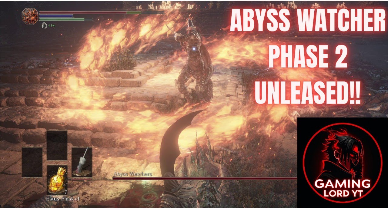 ⚡ Flame Sword Showdown – Abyss Watcher Final Phase | DS3 Boss Fight ...