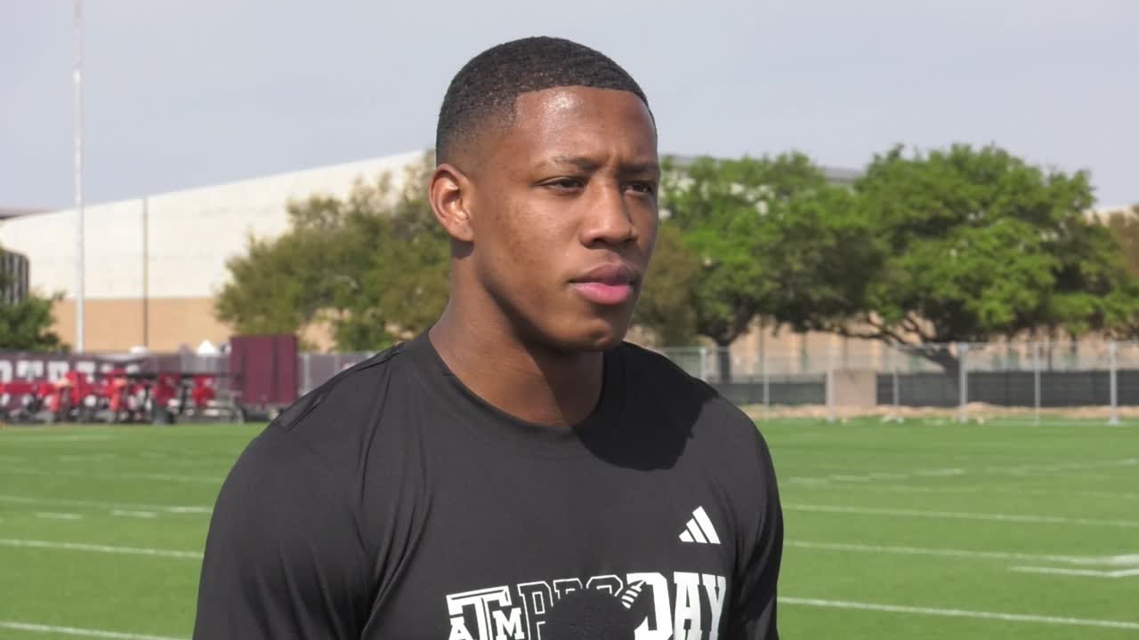 Watch: Jaylon Jones discusses his performance at Texas A&M's Pro Day ...