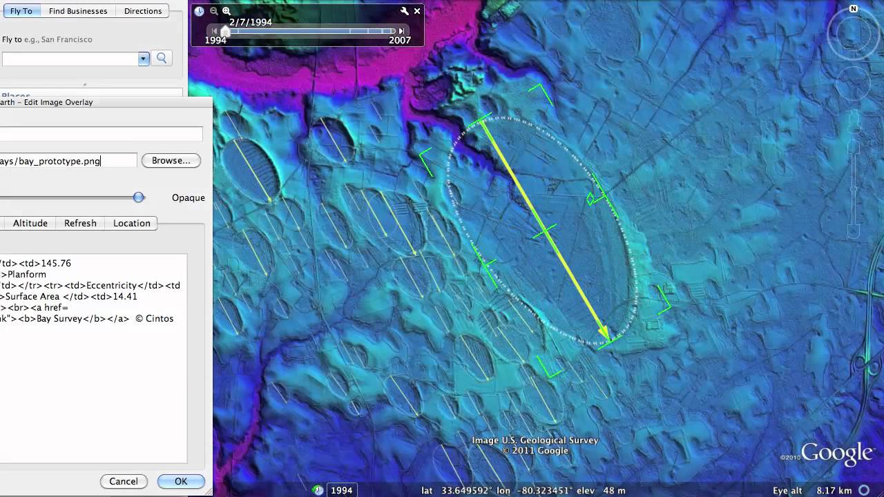 Bay Survey Overlay Process - Bay Sizes vs. Planform - YouTube