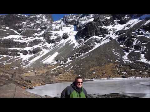 Climbing up to Coire Lagan - YouTube