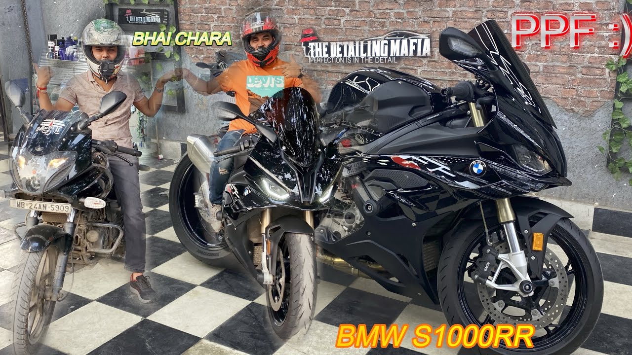 BMW S1000RR PPF& CERAMIC COATING DONE💞 BHAI CHARA 🥰 - YouTube