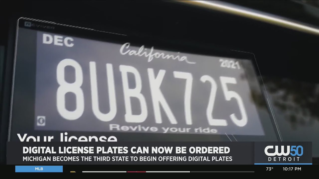 Michigan Drivers Can Now Purchase Digital License Plates - YouTube