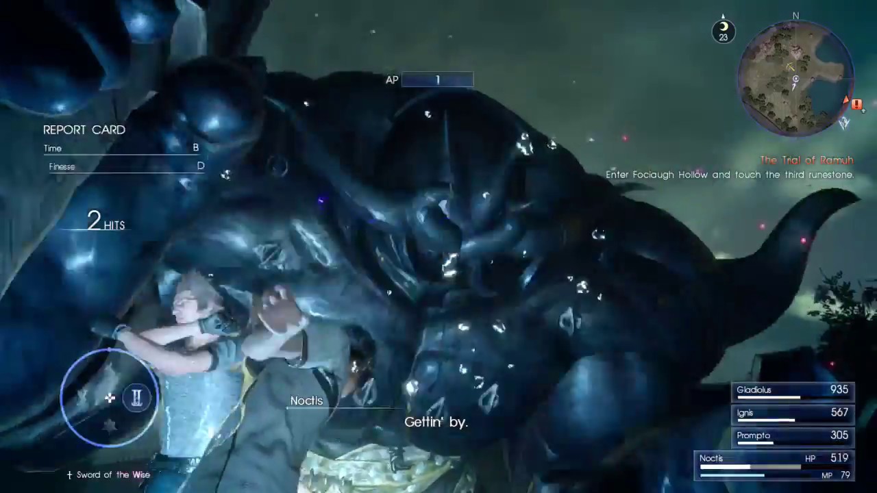 Final Fantasy XV FFXV The Trial Of Ramuh Iron Giant Blizzara 07.05.18 ...