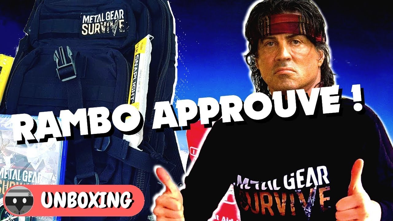 METAL GEAR SURVIVE : Unboxing spécial, RAMBO APPROUVE ! - YouTube