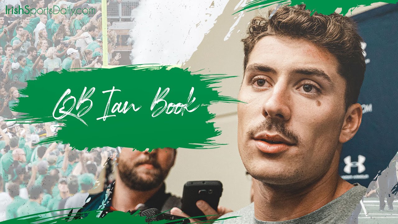 Ian Book Becomes Rare Notre Dame QB Captain - YouTube
