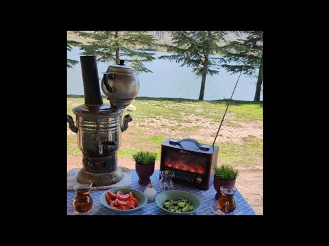 Doğada piknik + Çay keyfi🍀🫖☕ + @BugünDeBöyle #doğalyaşam #vlog #doğa #yemek #yemekvideolari #shorts 