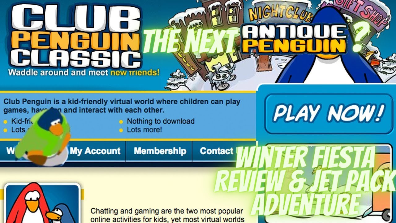 Club Penguin Classic Walkthrough: Winter Fiesta Review & Jet Pack ...