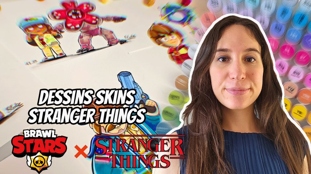 Brawl Stars - Dessin des Skins Stranger Things (Lumi, Nita, Bull, Draco ...