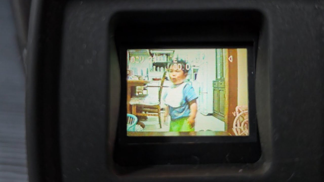Panasonic camcorder & S-VHS-C Playing video tape - YouTube