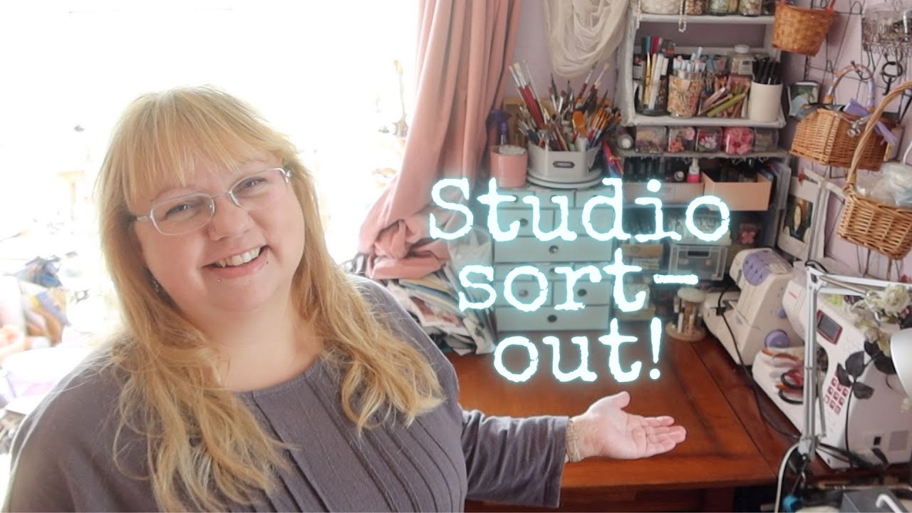 Sewing & Art Studio sort-out! ~ Tidying up and organising art supplies ...