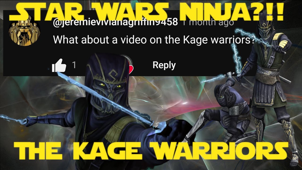 The NINJA of Star Wars - KAGE WARRIORS - Star Wars Lore - VIEWER ...