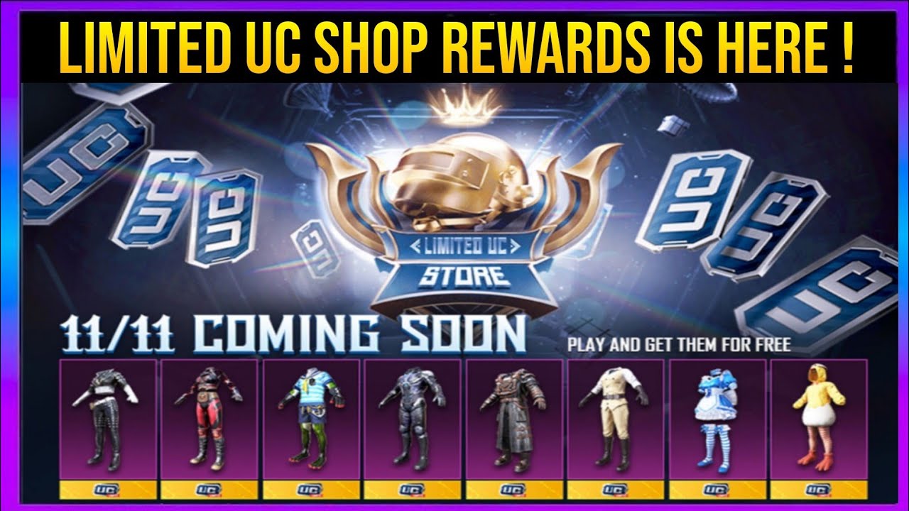 Limited Uc Shop Rewards Is Here | Limited Uc Shop Leaks | Limited Uc ...