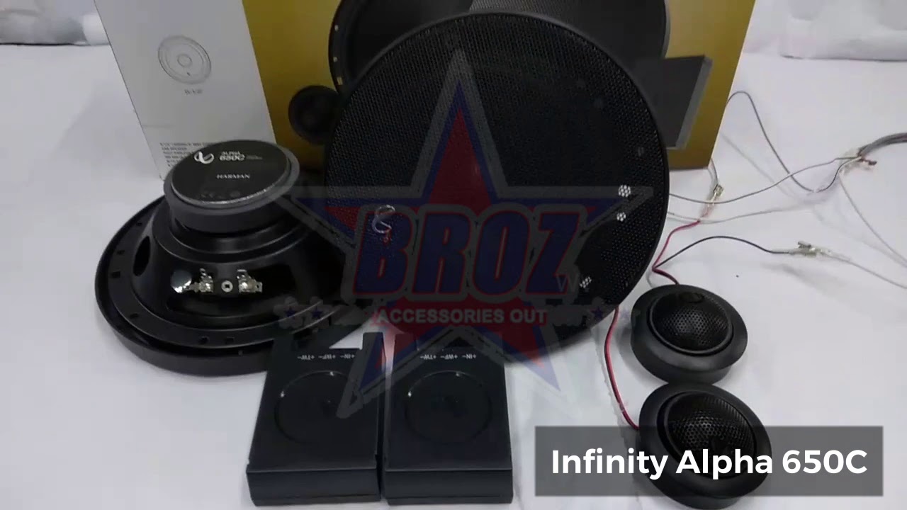 Broz Car Accessories - Infinity Alpha 650c 6.5 inch Two-Way Component ...