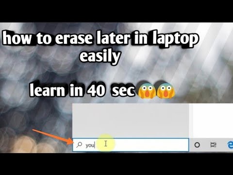 How to erase letter in laptop and pc/how delete word in laptop one by ...