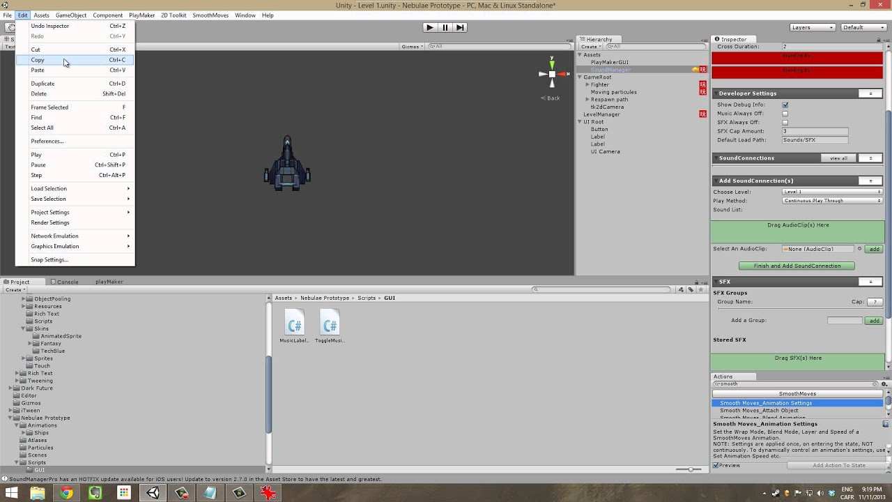 DevLog #1 - DaikonForge GUI and SoundManagerPro in Nebulae Prototype - YouTube