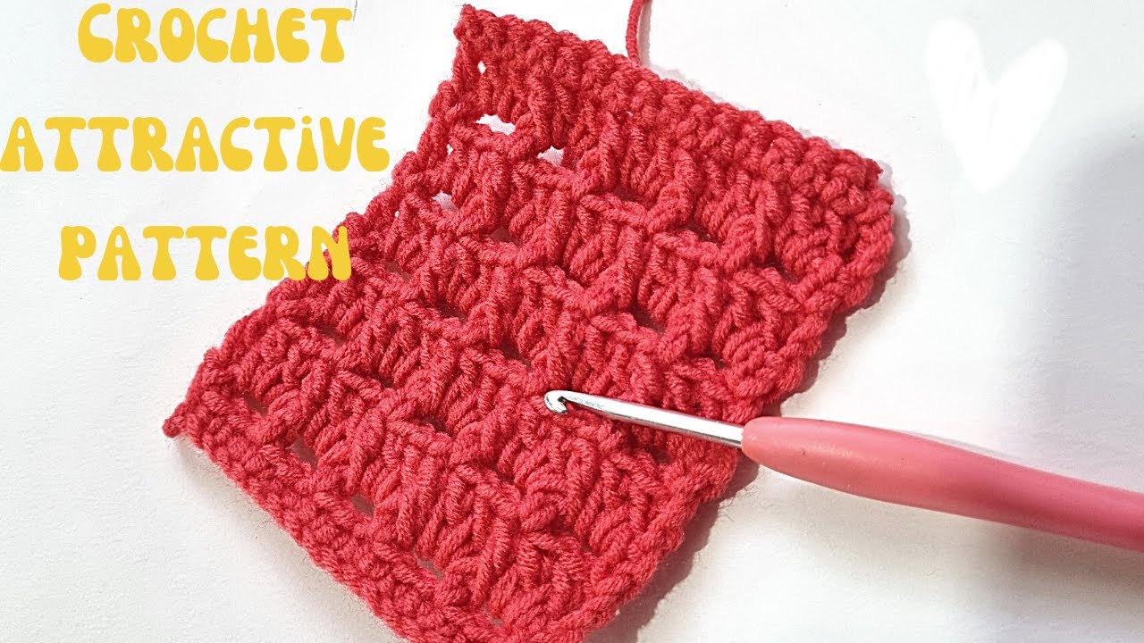 This stitch is a work of art _ Easy crochet pattern for beginners - YouTube