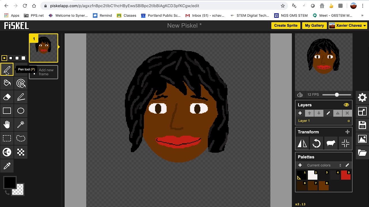 faceanimation2 PiskelApp - YouTube