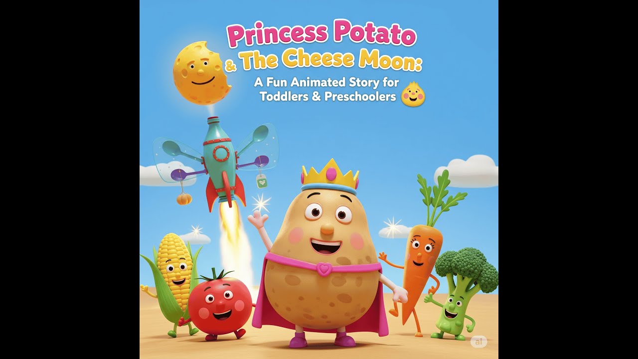 Princess Potato 🥔 & The Cheese Moon 🧀: A Fun Animated Story for ...