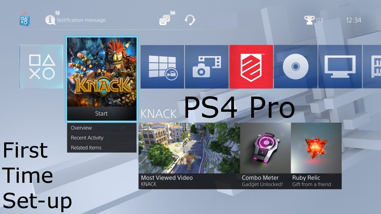 ADULTS ONLY PS4 Pro PlayStation First Time Setup - YouTube