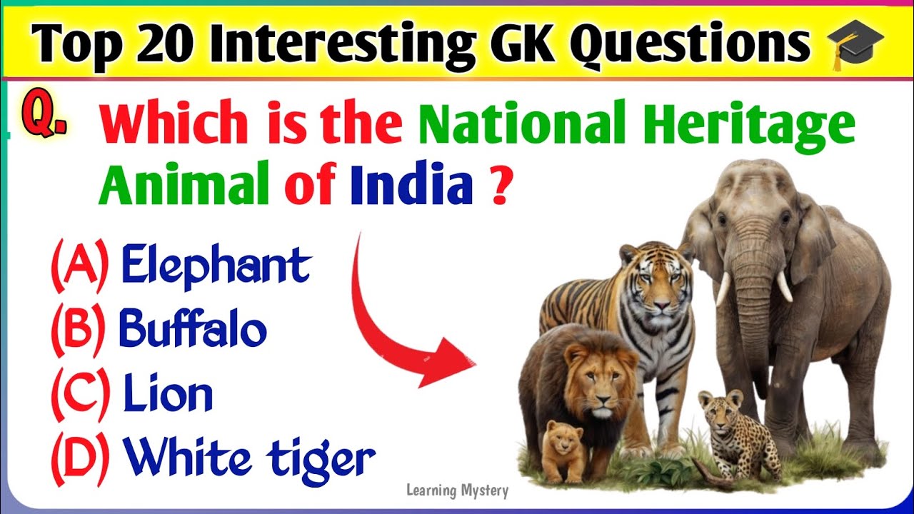 Top 20 Gk Question 🤔| Gk Questions and Answers in English | General ...