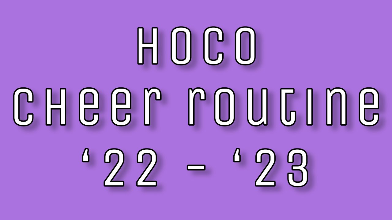HOCO cheer routine | ‘22 - ‘23 | AHS cheer team - YouTube