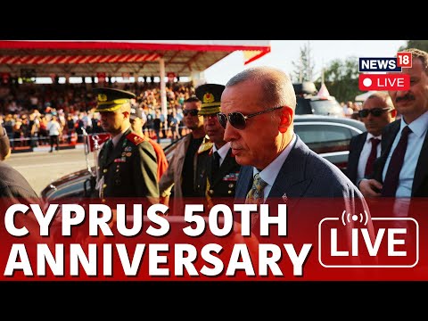 Turkey President Erdogan Attends Military Parade in Cyprus | TRNC Celebrates 50th Anniversary | N18L