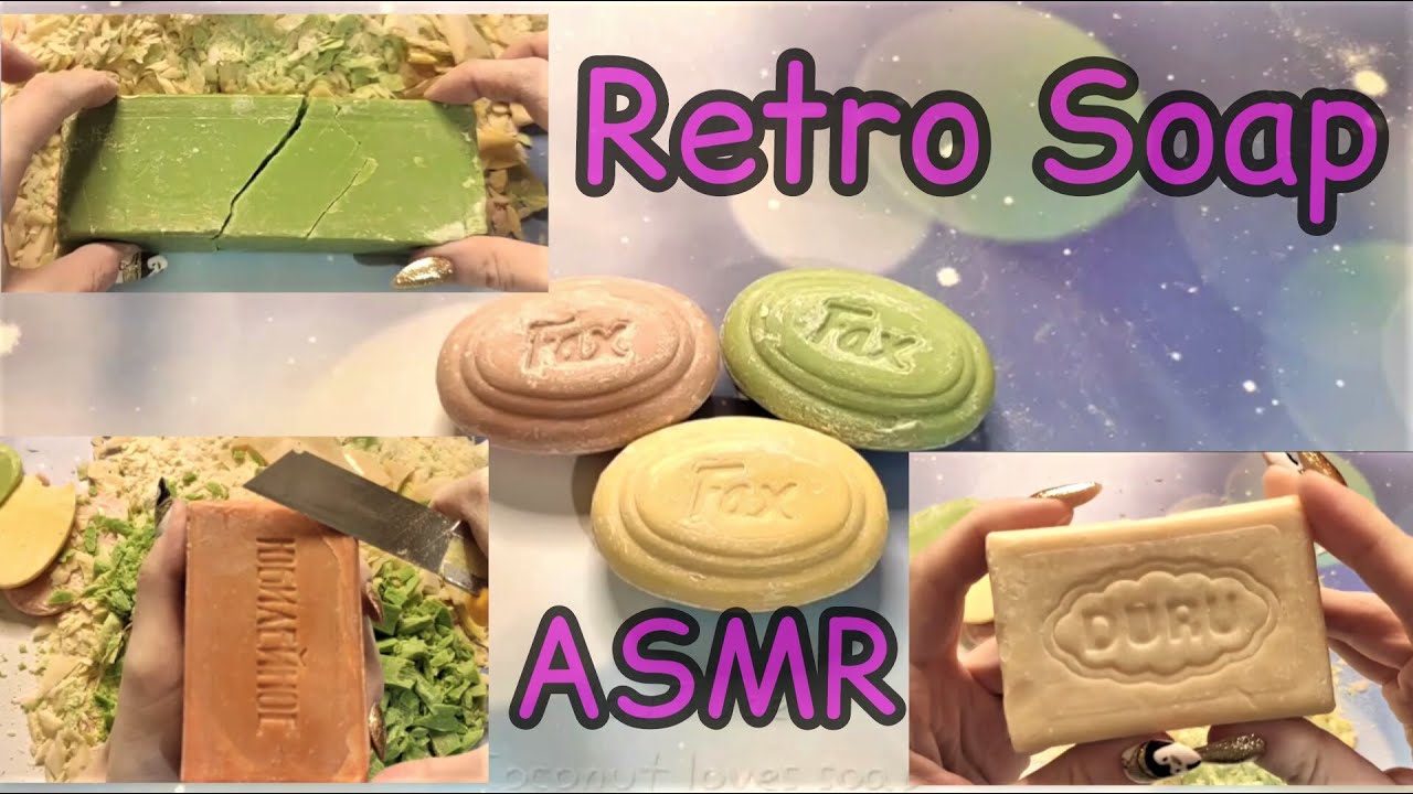 💖 CUTTING RETRO SOAP ASMR 💖 РЕТРО МИЛО АСМР РІЗКА 💖 - YouTube