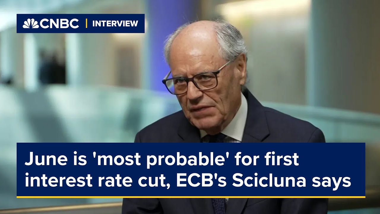 June is 'most probable' for first interest rate cut, ECB's Scicluna ...