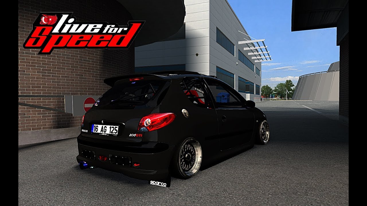LFS - Peugeot 206 GTI - YouTube