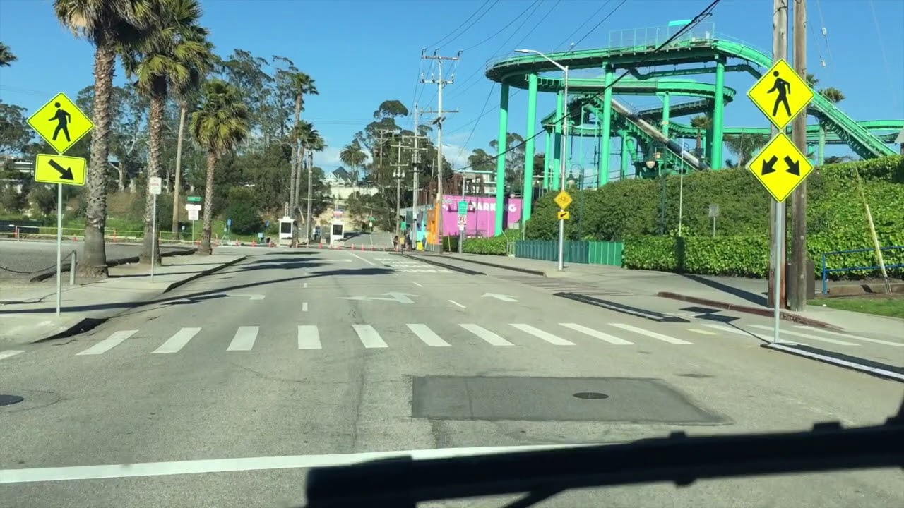Empty Streets in Santa Cruz, CA 4-1-20 - YouTube
