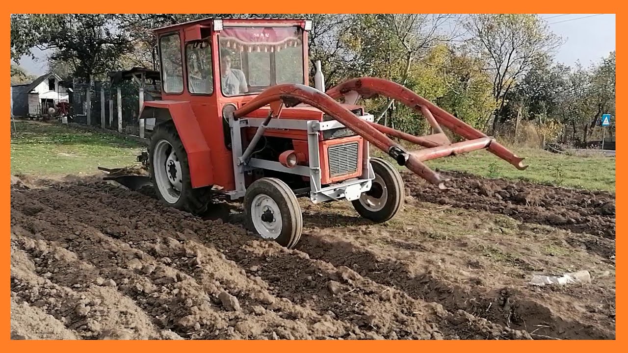 Tractorul UTB 445 în Actiune: Filmare la Aratura - YouTube