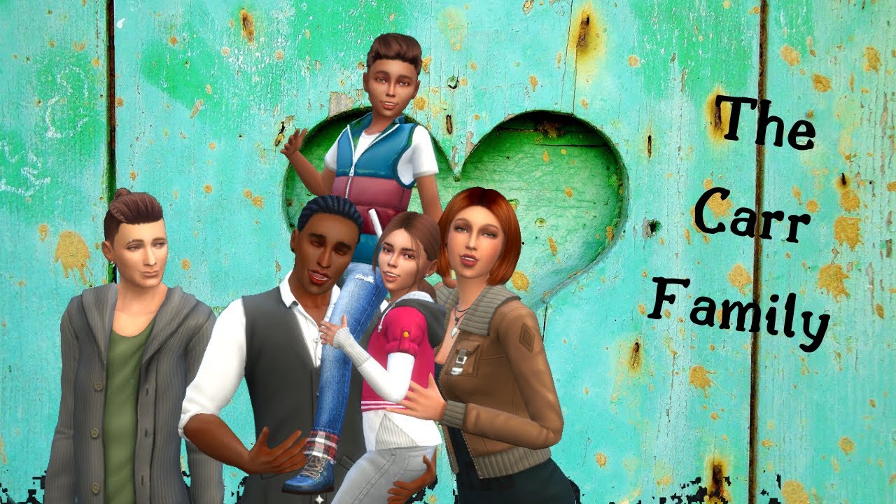The Sims 4 // CAS // Carr Family - YouTube