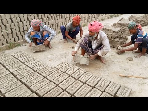 how to make bricks | traditional way of making brick by handmade. - YouTube