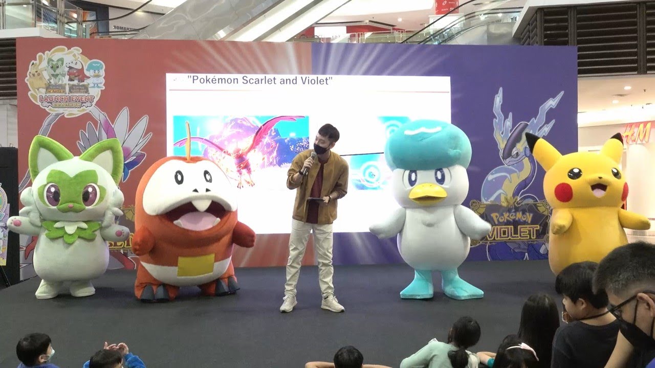 Pop Quiz and Mascot - Pokemon Scarlet and Violet Launch Event Roadshow ...