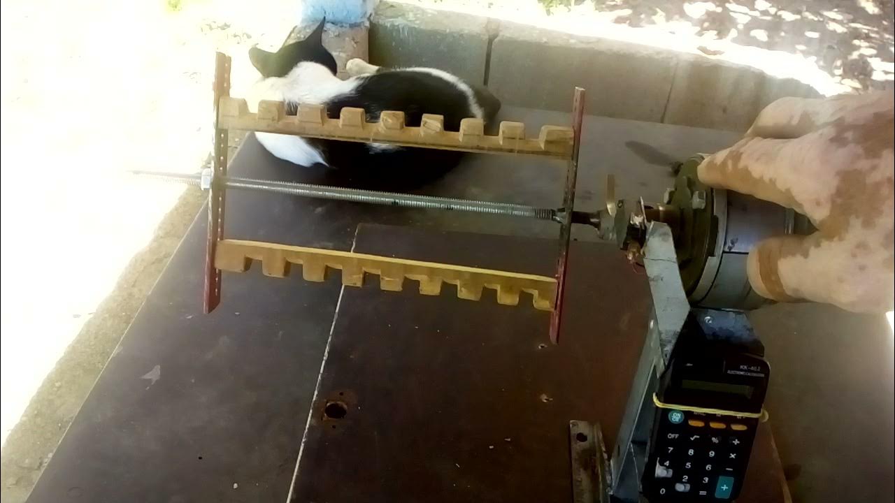 bobinadeira caseira pronta - YouTube