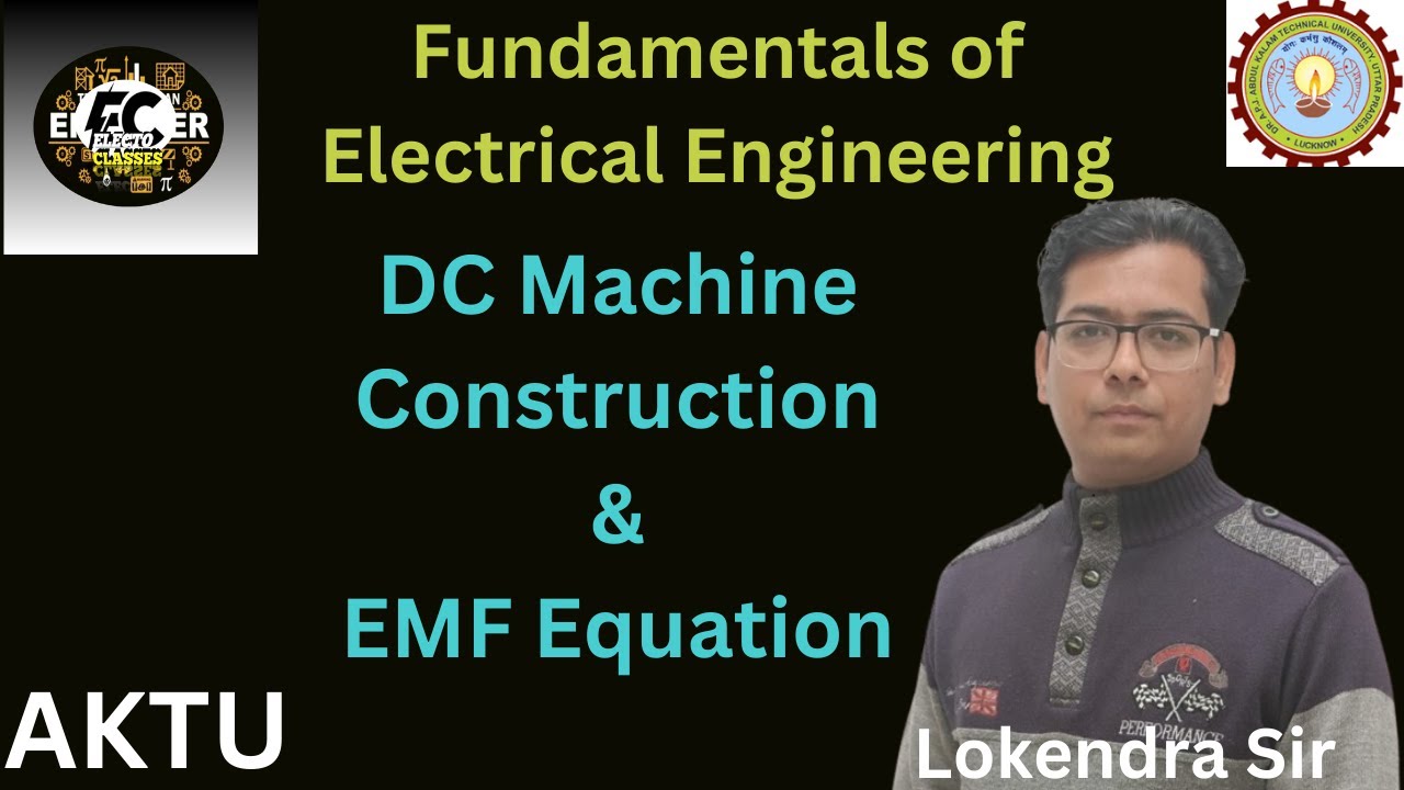Lec 1 I Unit 4 I DC Machine I Emf Equation by Lokendra Sir ...