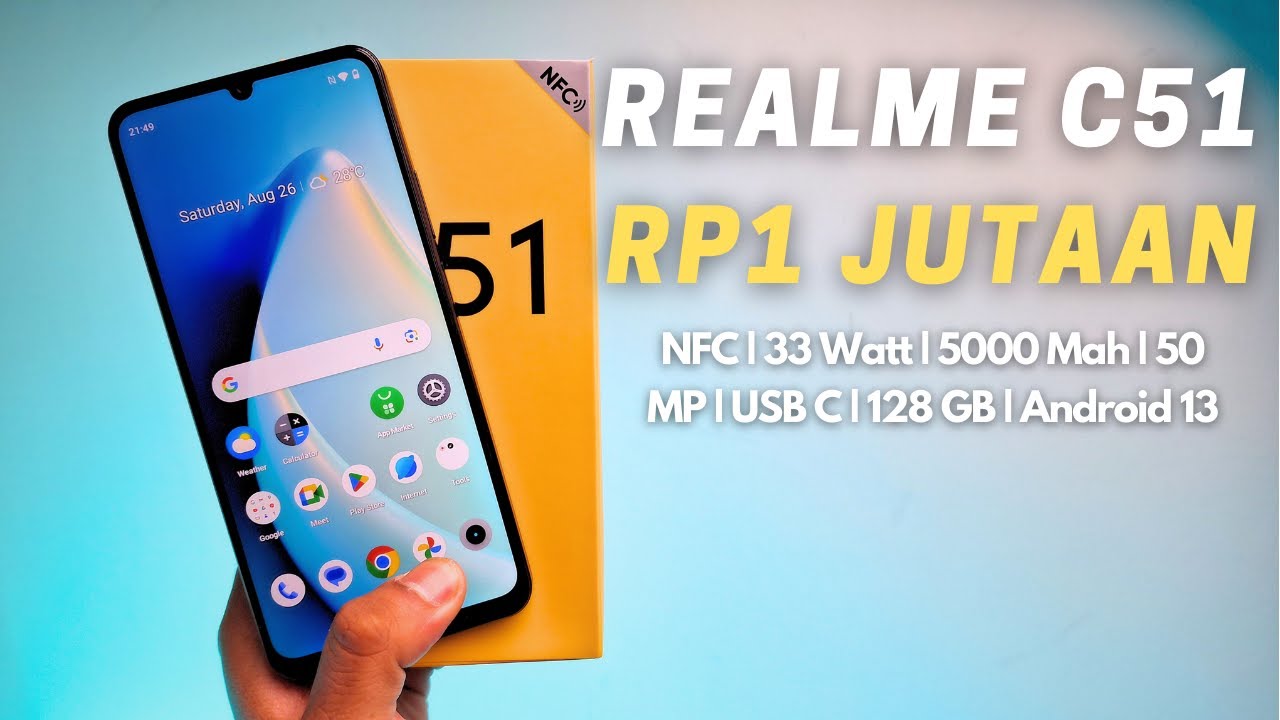 BARU LAGI HP ADA NFC 1 JUTAAN REALME C51 - YouTube