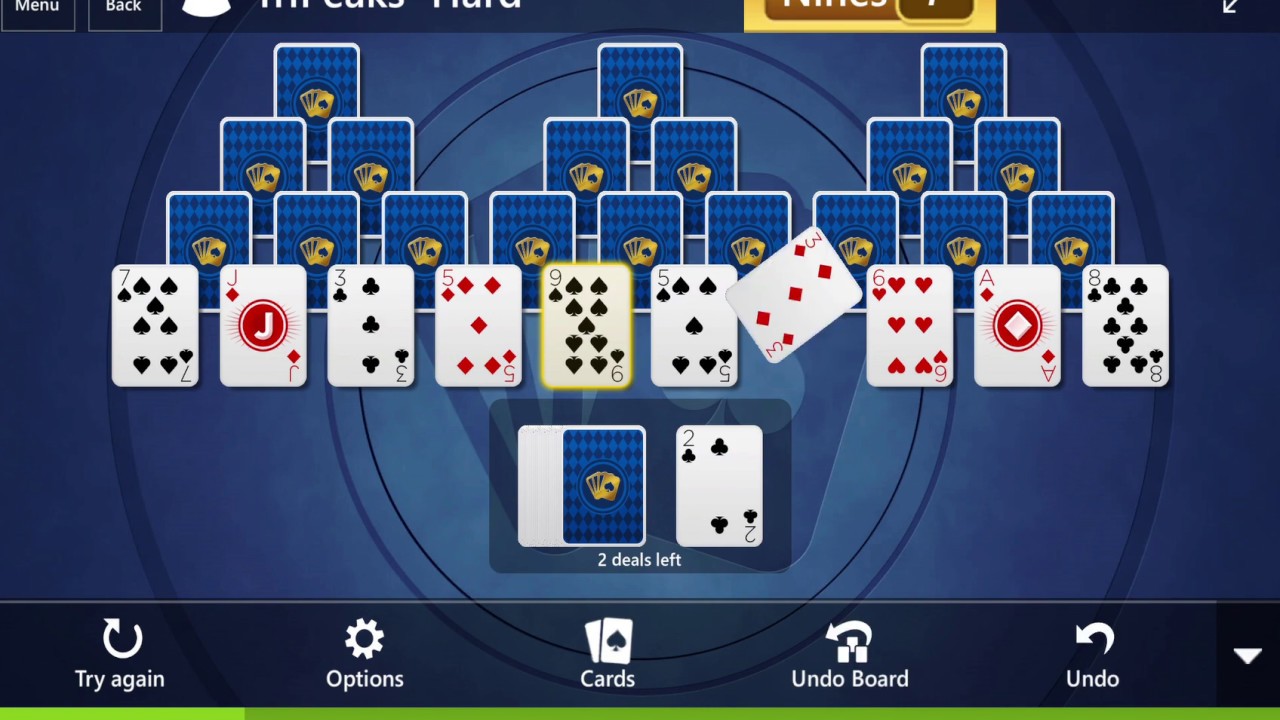 Microsoft Solitaire Collection: TriPeaks - Hard - May 22, 2020 - YouTube