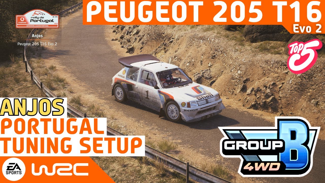 PEUGEOT 205 T16 EVO 2 | ANJOS | TUNING SETUP | PORTUGAL | GROUPB 4WD ...