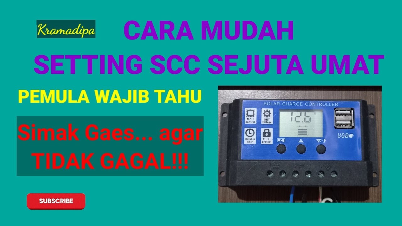 Cara Setting SCC PWM Sejuta umat Dengan mudah @pltspemula - YouTube