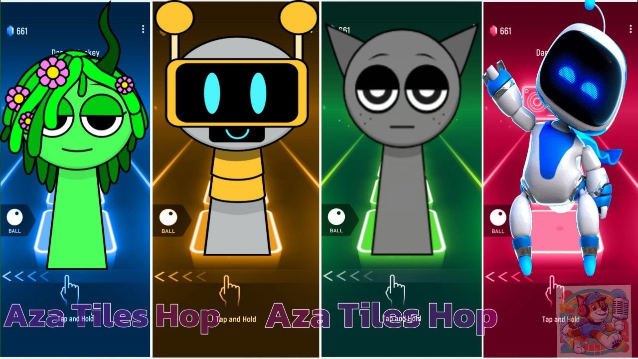 Incridebox Sprunki Astro Bot Tiles Hop EDM Rush - YouTube