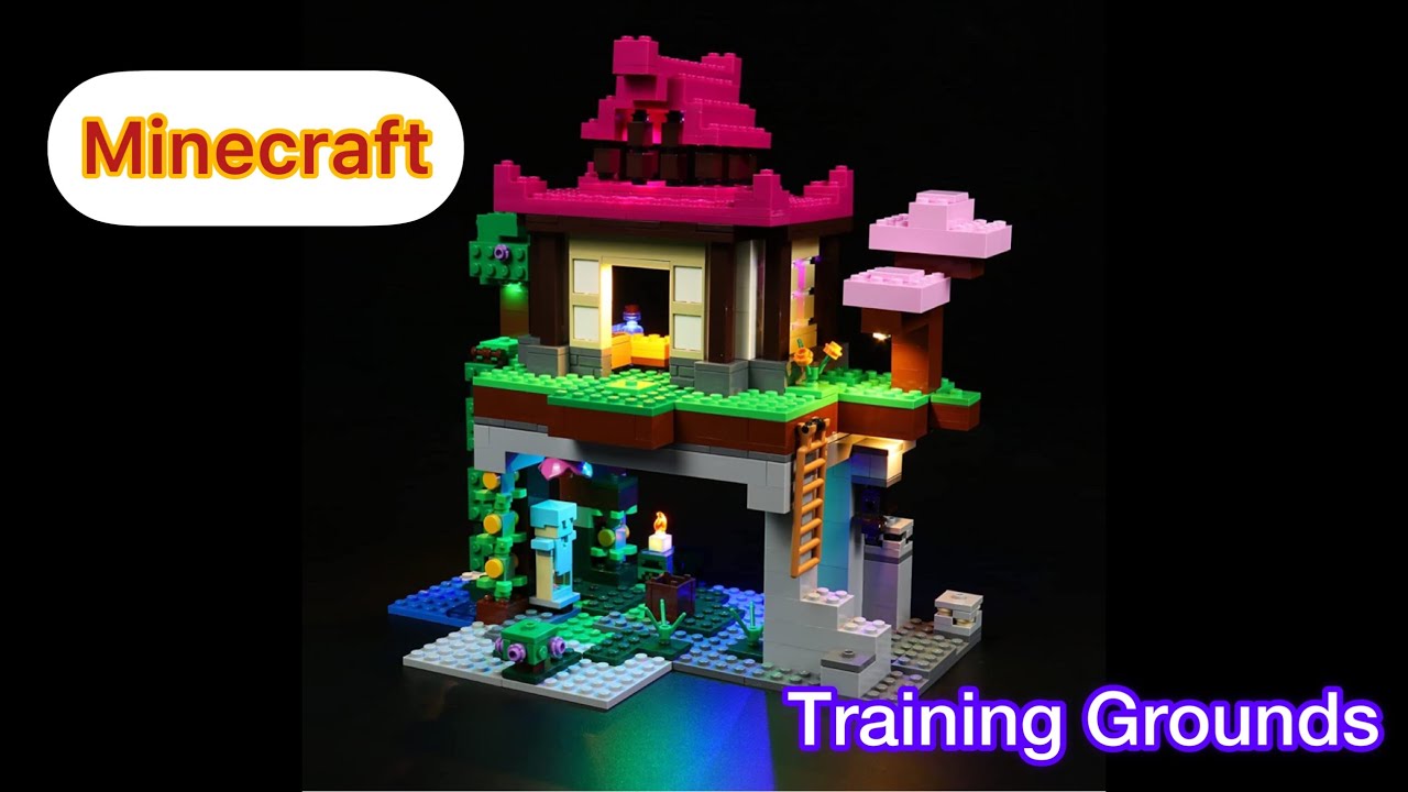 Building Minecraft Training Grounds Lego Set - YouTube