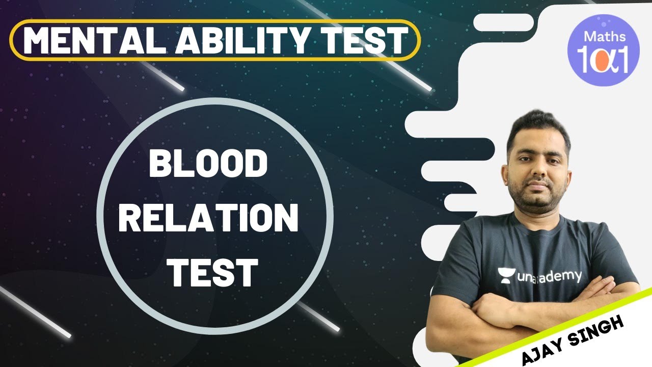 Blood Relation Test | Mental Ability Test | NTSE Stage 1 | Maths 101 ...