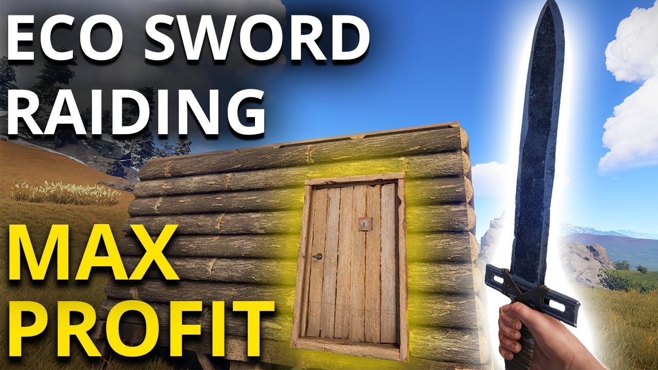 ECO-SWORD RAIDING on Wipe Day! - Rust Survival - YouTube