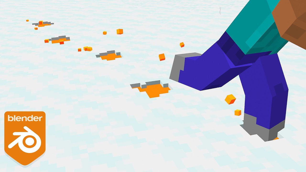 Add dynamic Footsteps to Your Minecraft Animations with Geometry Nodes ...