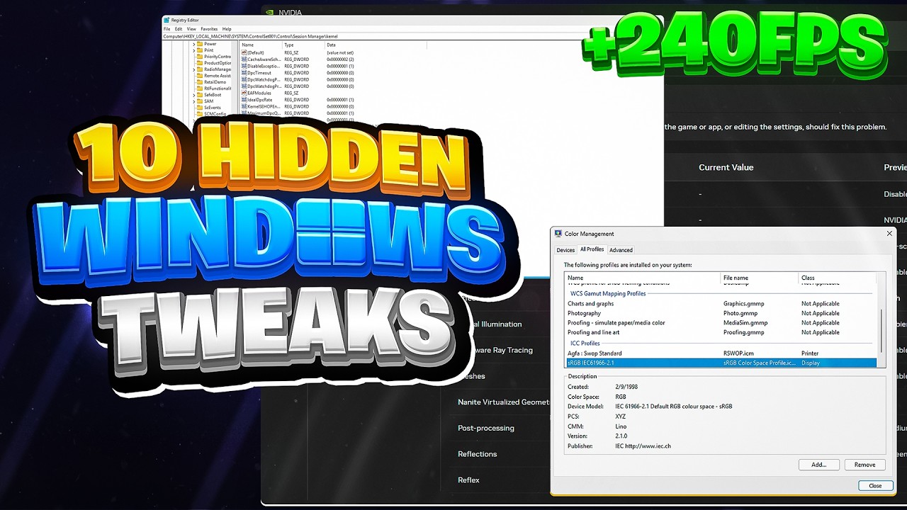 10 Hidden Windows Tweaks (FPS Boost and ZERO Input Delay) - YouTube