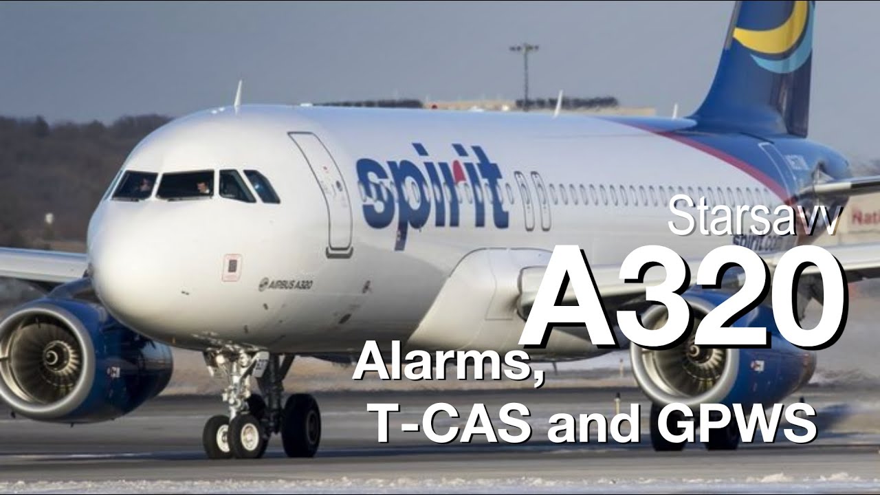 A320 Alarms, T-CAS and GPWS - YouTube