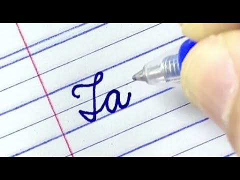 How to write capital letter "T" connect with small letters in Cursive ...